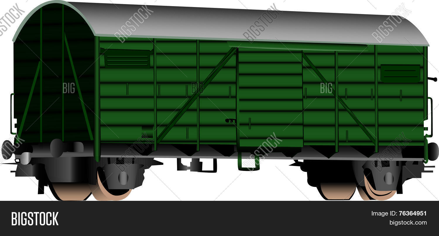 3D Railroad Boxcar Vector & Photo (Free Trial) | Bigstock