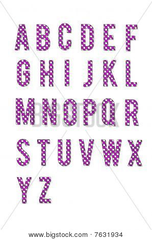 2D Checkered Letters Image & Photo (Free Trial) | Bigstock