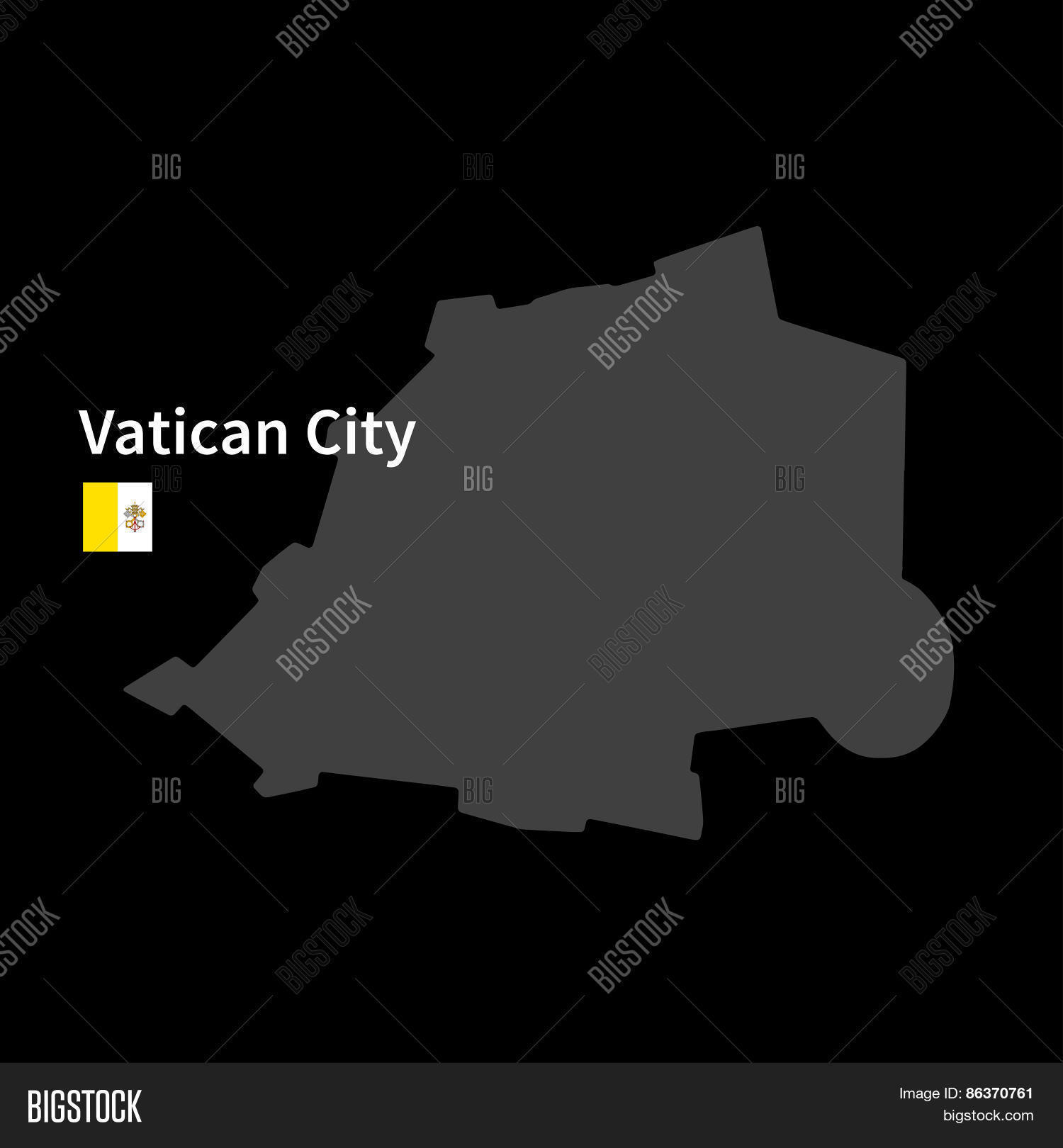 Detailed Map Vatican Vector & Photo (Free Trial) | Bigstock