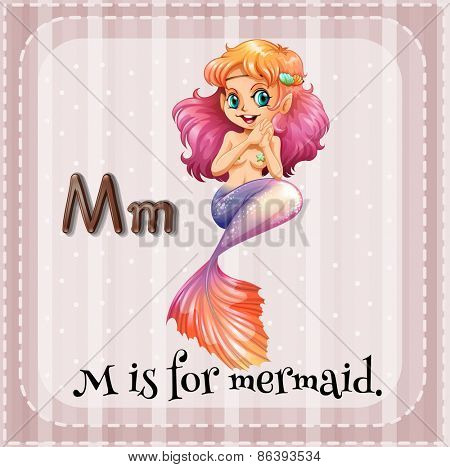 Flashcard Letter M Vector & Photo (Free Trial) | Bigstock