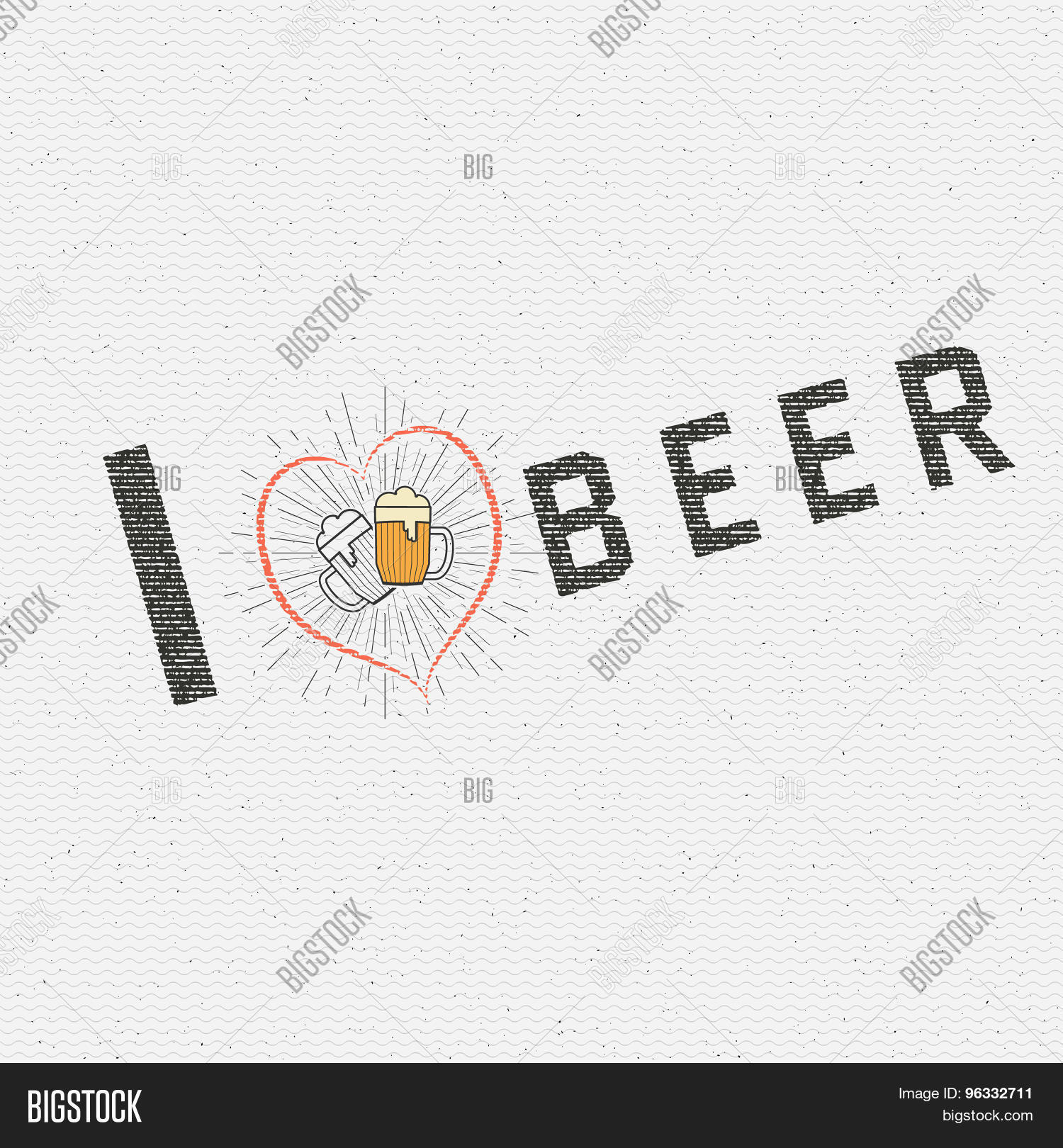 Love Beer Badges Vector & Photo (Free Trial) | Bigstock