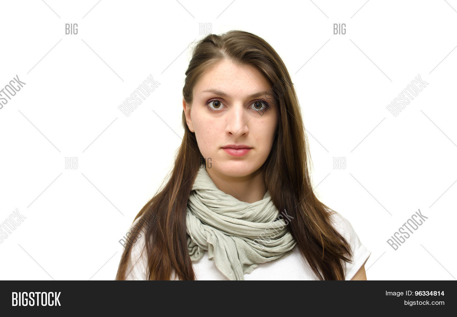 Isolated Girl's Face Image & Photo (Free Trial) | Bigstock