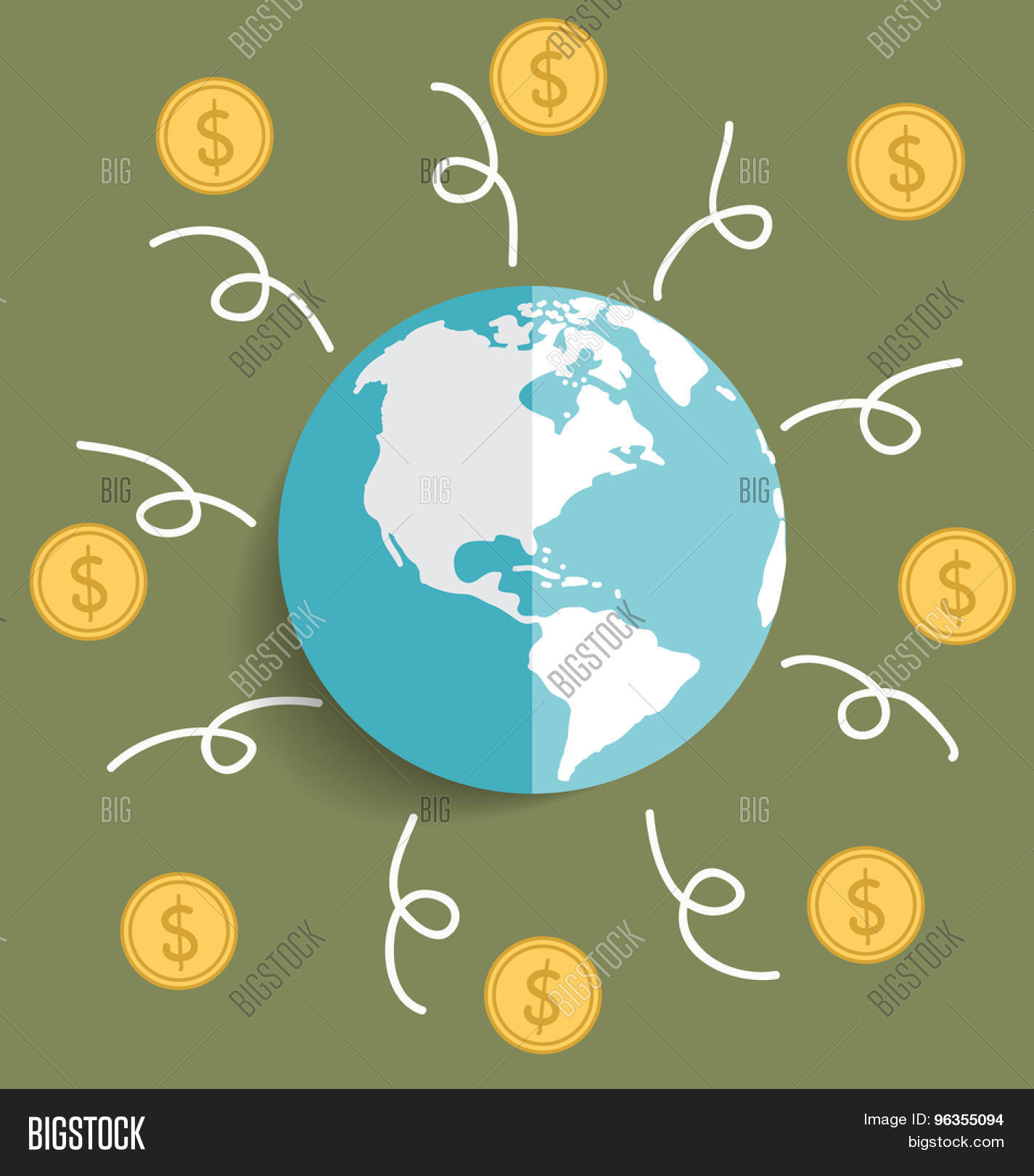 Currency Flow. Coin Vector & Photo (Free Trial) | Bigstock
