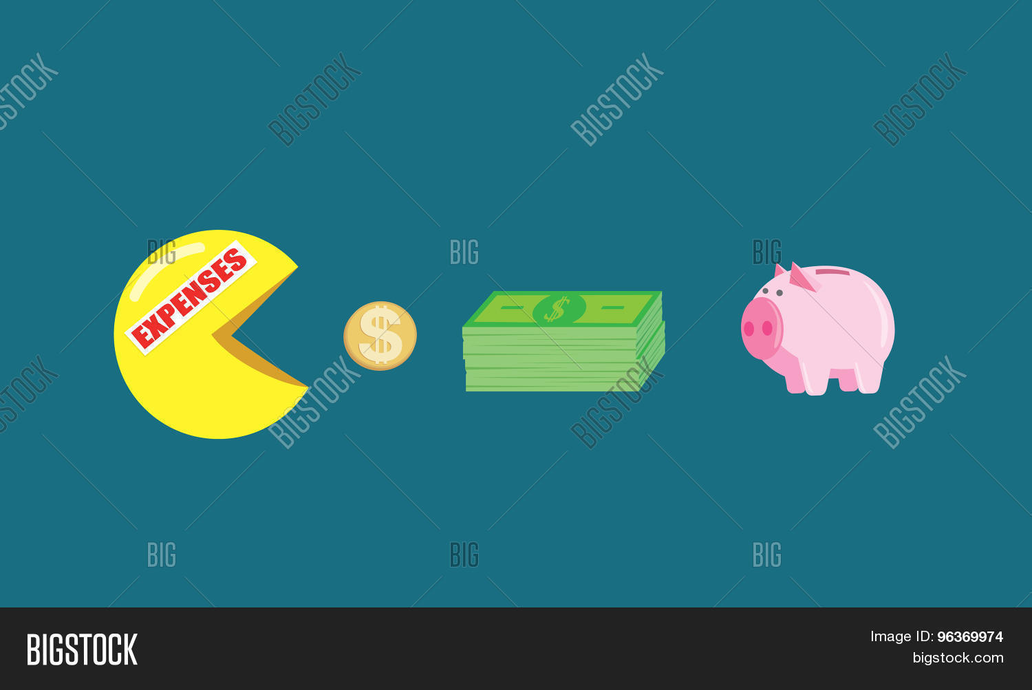 Expenses Eating Vector & Photo (Free Trial) | Bigstock