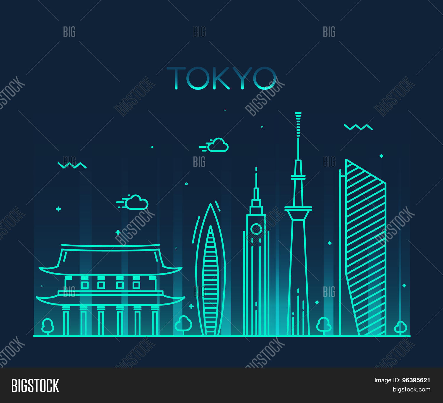 Tokyo City Trendy Vector & Photo (Free Trial) | Bigstock