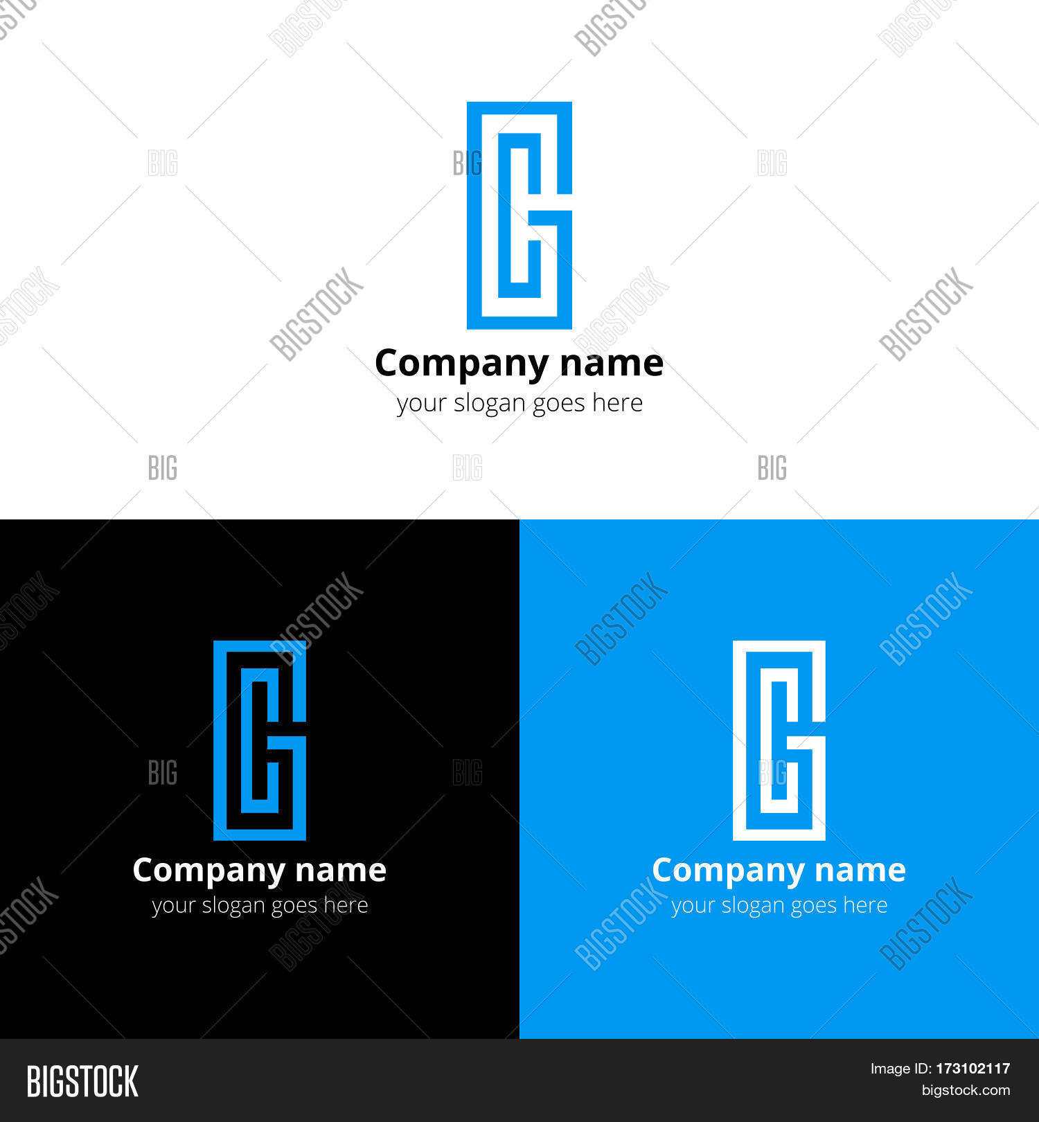 Letter CG Logo, Icon Vector & Photo (Free Trial) | Bigstock