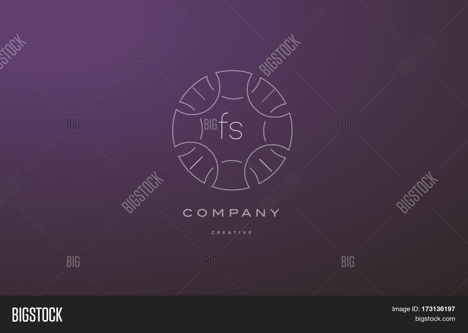 Fs F S Monogram Vector & Photo (Free Trial) | Bigstock