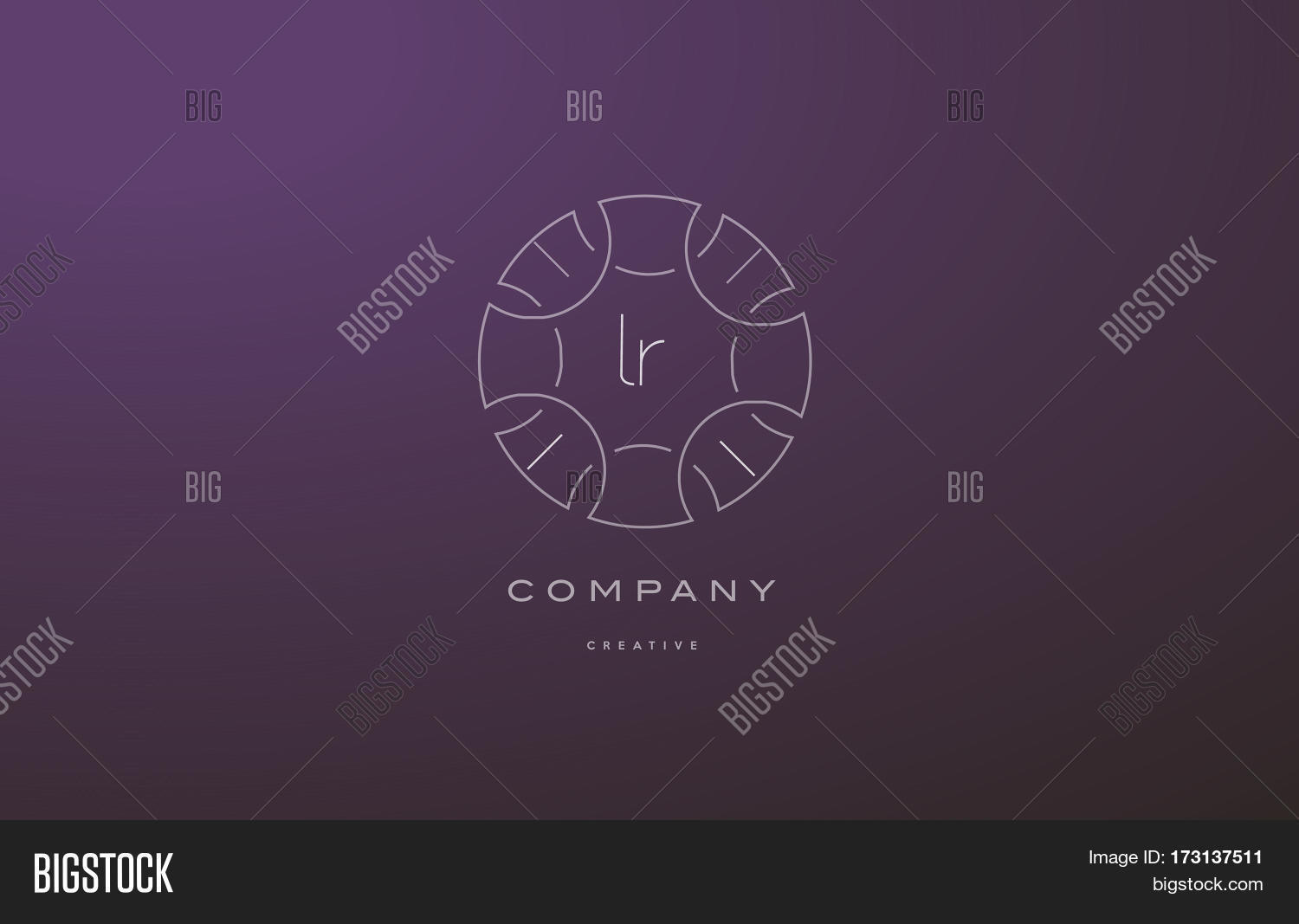 Lr L R Monogram Vektörü (Ücretsiz Deneme) | Bigstock
