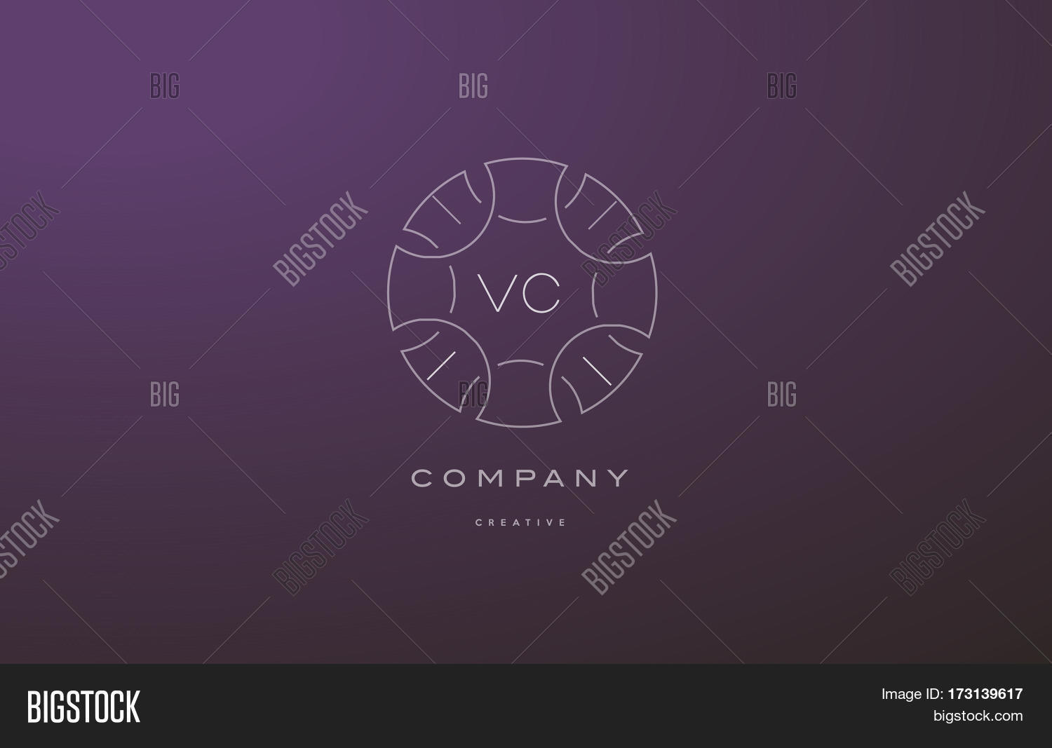 Vc V C Monogram Vector & Photo (Free Trial) | Bigstock