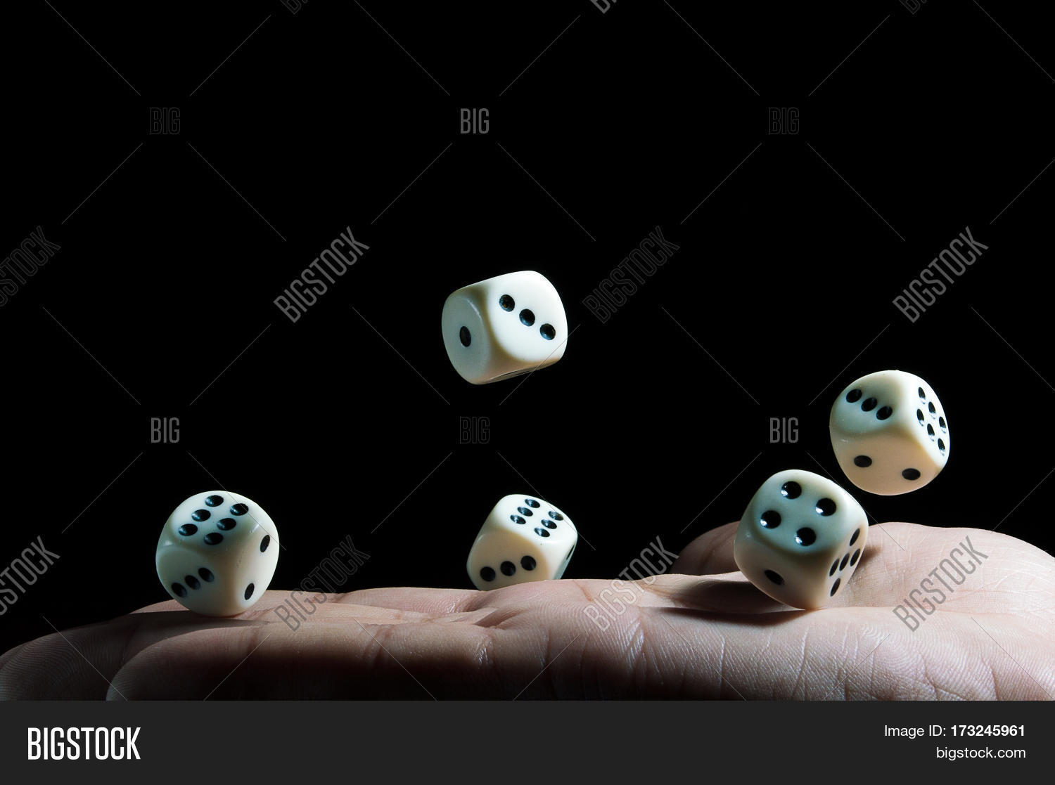 Falling Dice On Hand Image & Photo (Free Trial) | Bigstock