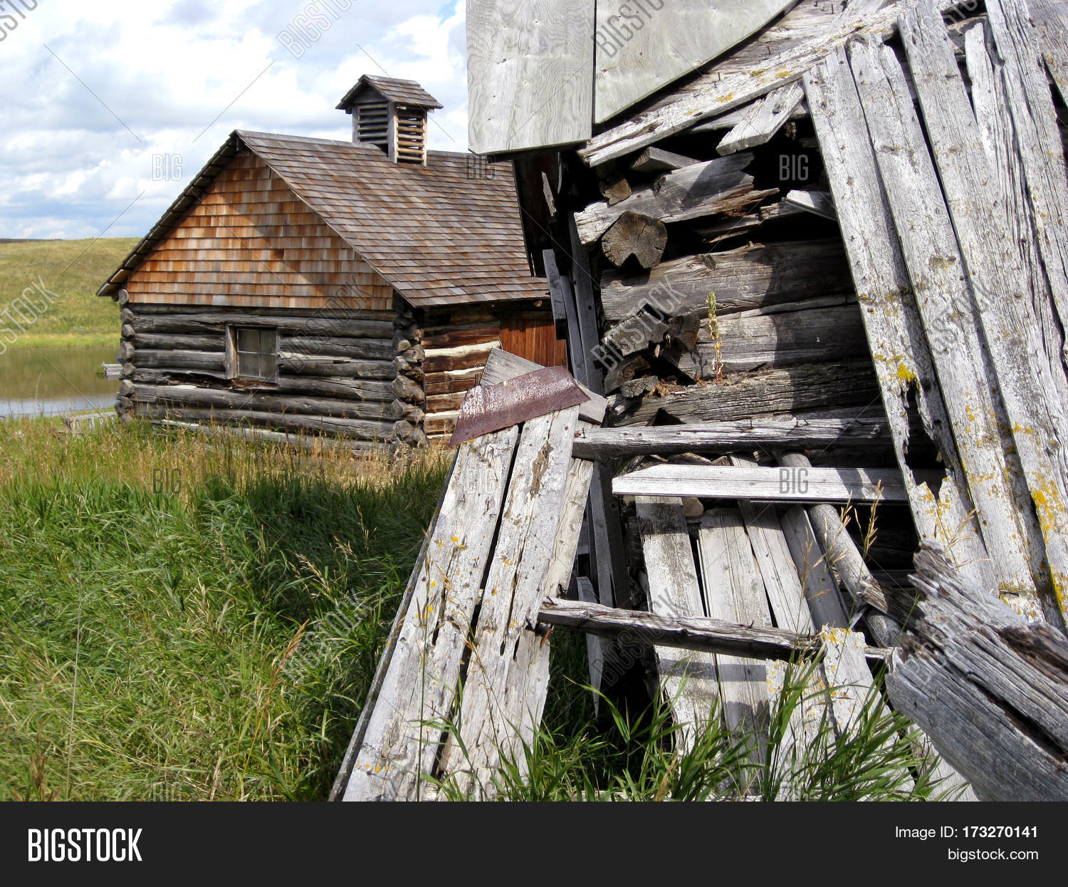 Two Old Farm Buildings Image & Photo (Free Trial) | Bigstock