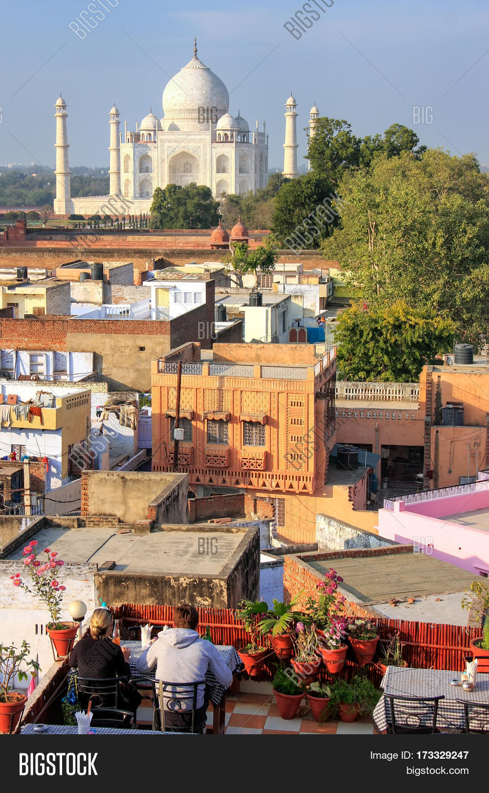 View Taj Mahal Rooftop Image & Photo (Free Trial) | Bigstock