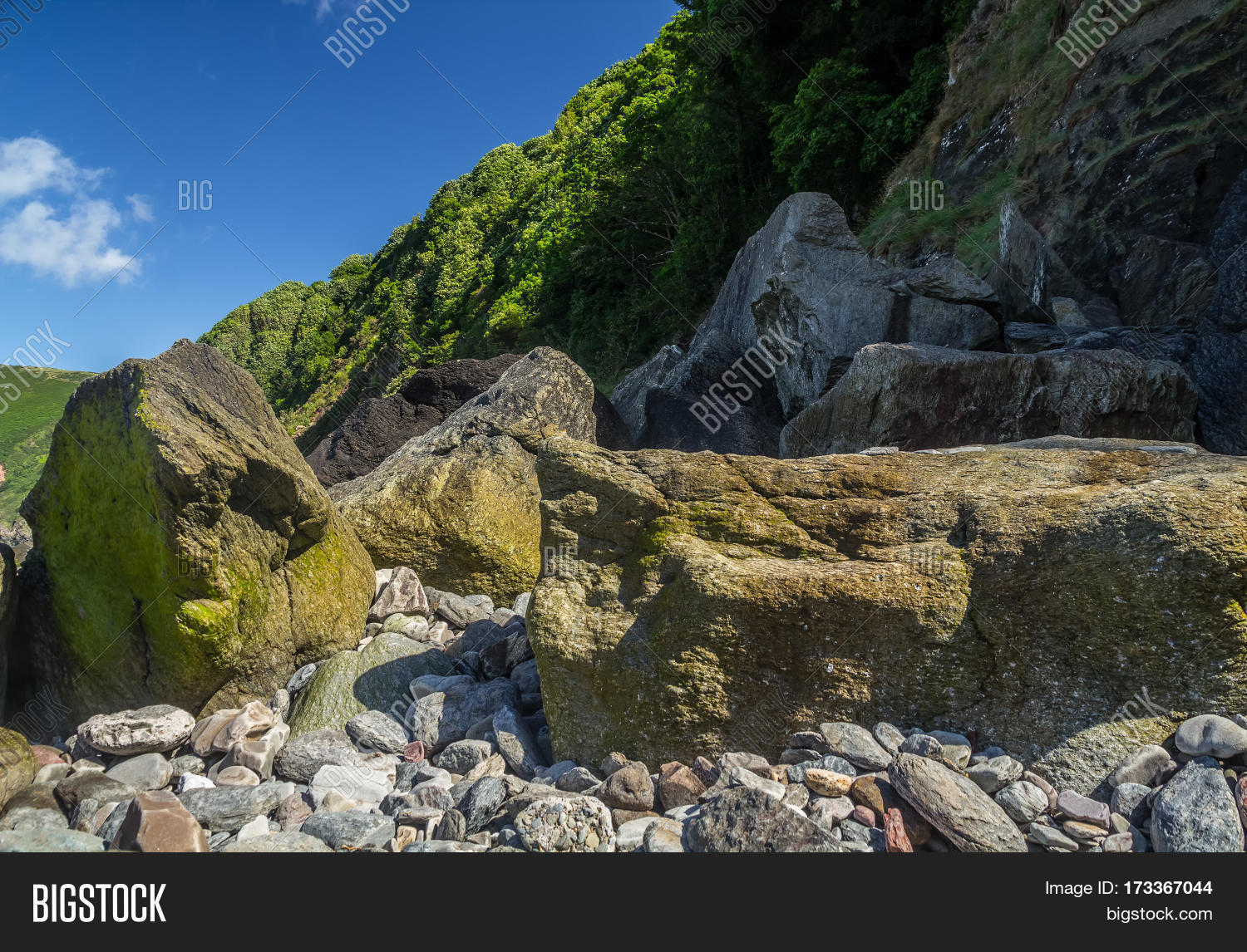 Beach Large Boulders Image & Photo (Free Trial) | Bigstock
