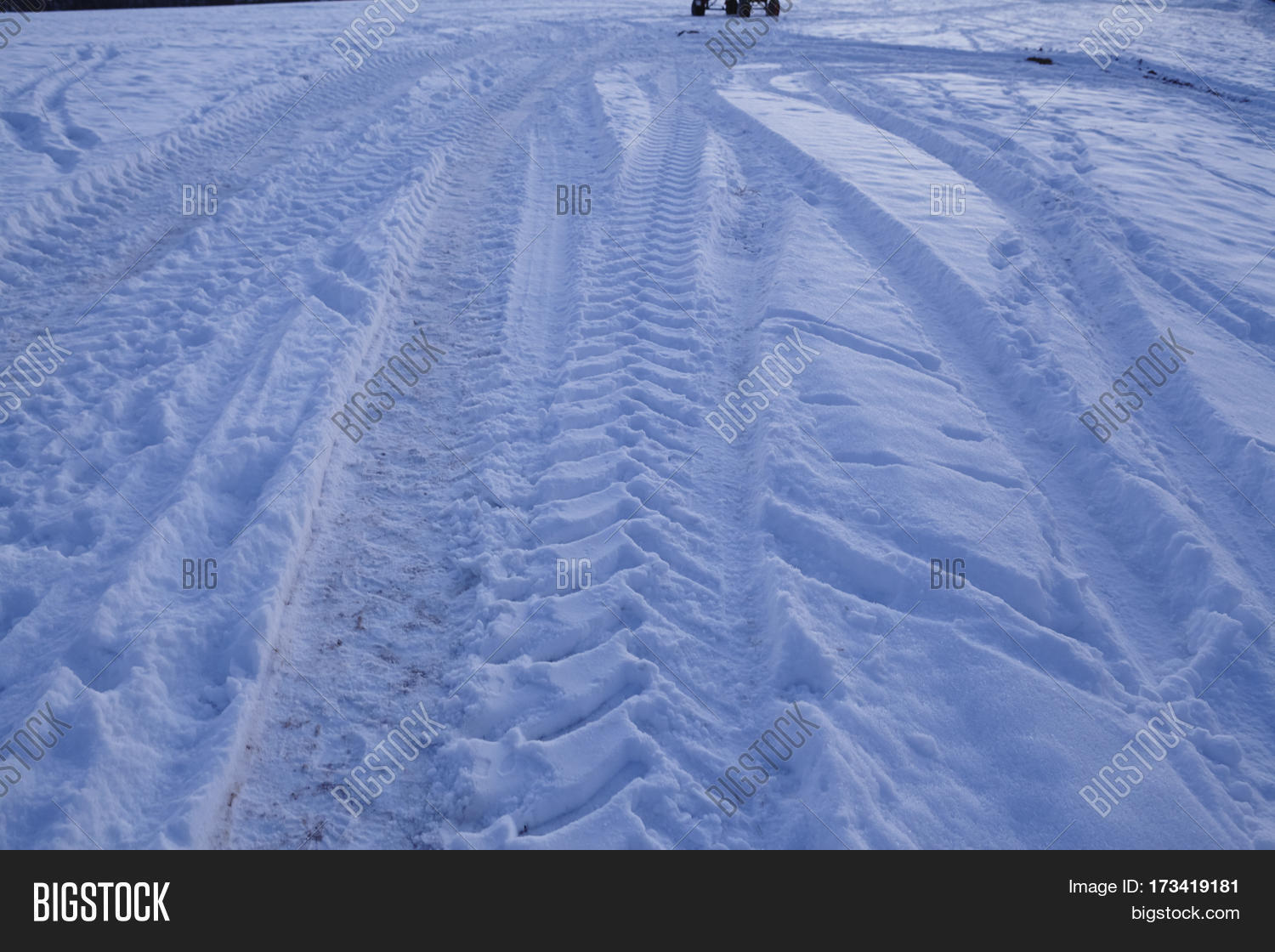 Snowscape Skid Marks Image & Photo (Free Trial) | Bigstock