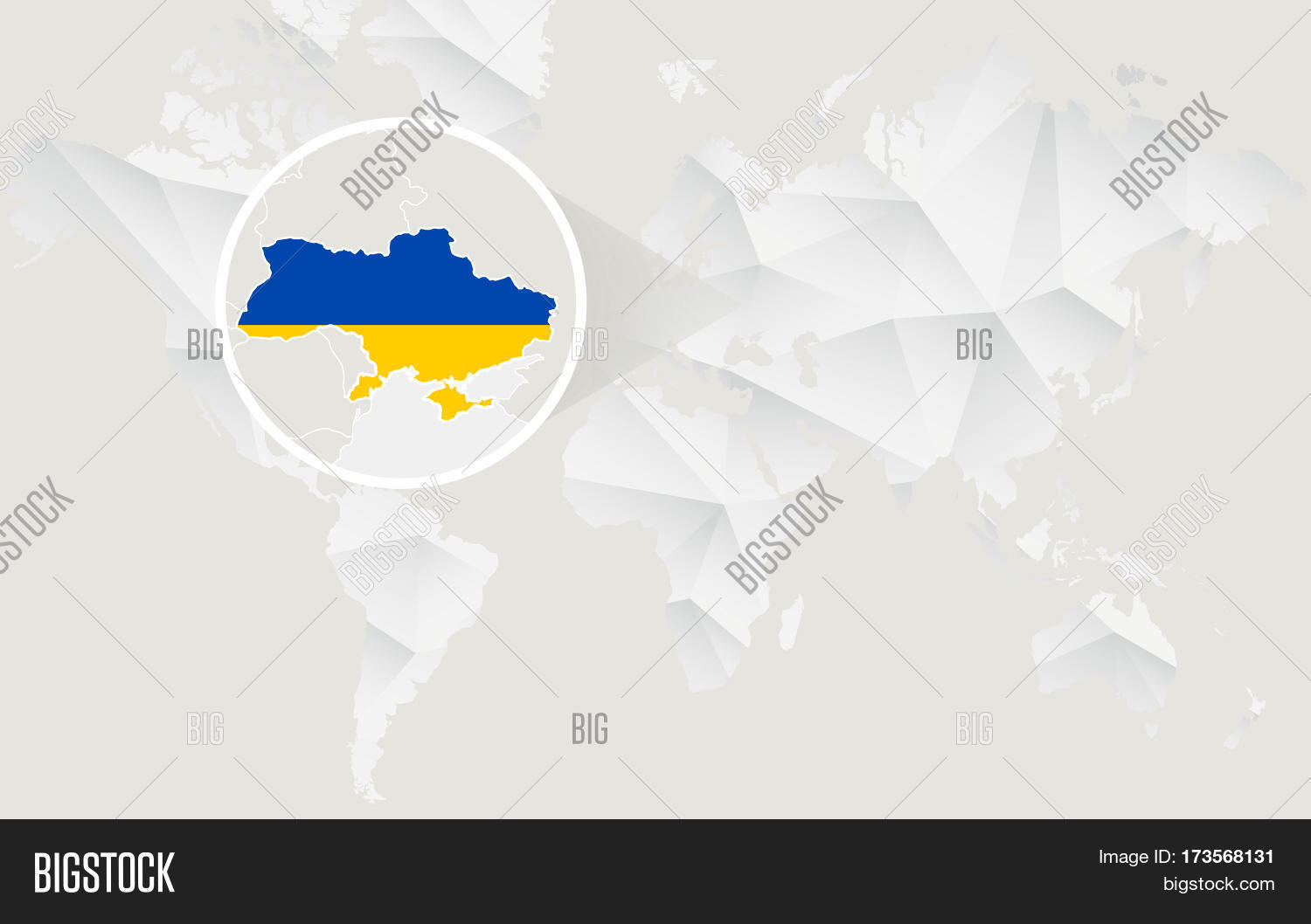 Ukraine Map Flag Vector & Photo (Free Trial) | Bigstock