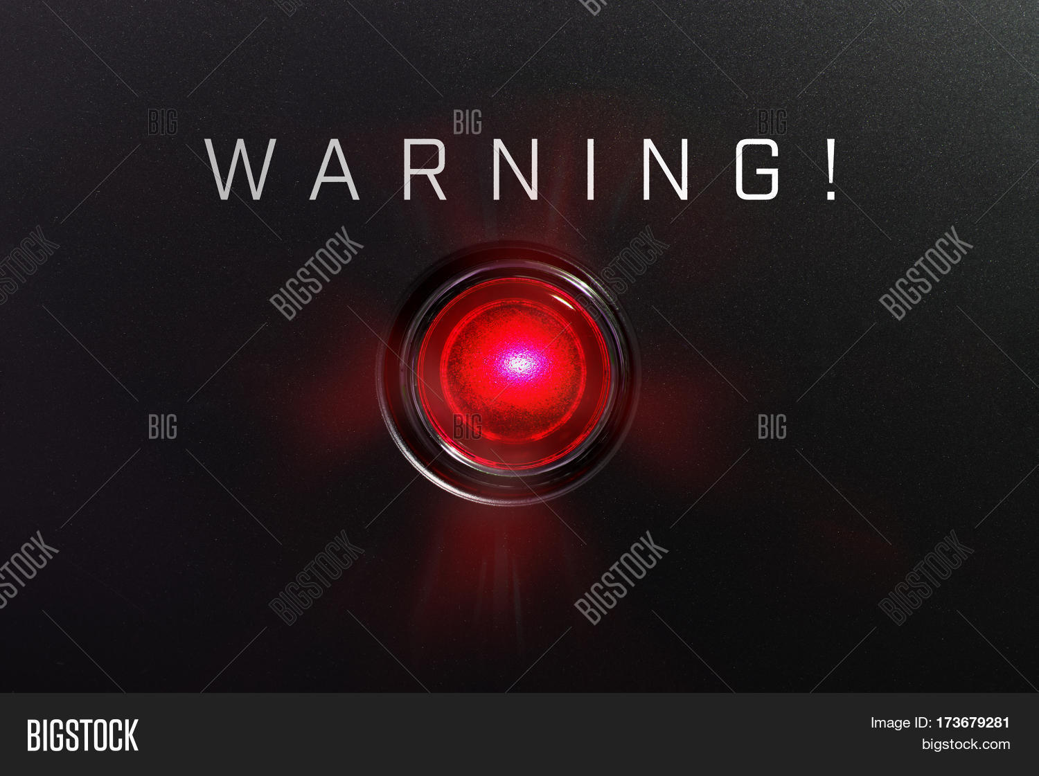 Red Glowing Warning Image & Photo (Free Trial) | Bigstock