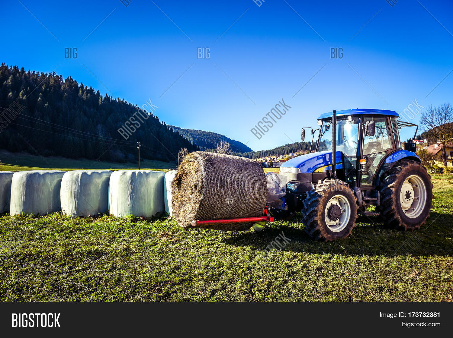 Tractor Carrying Hay Image & Photo (Free Trial) | Bigstock