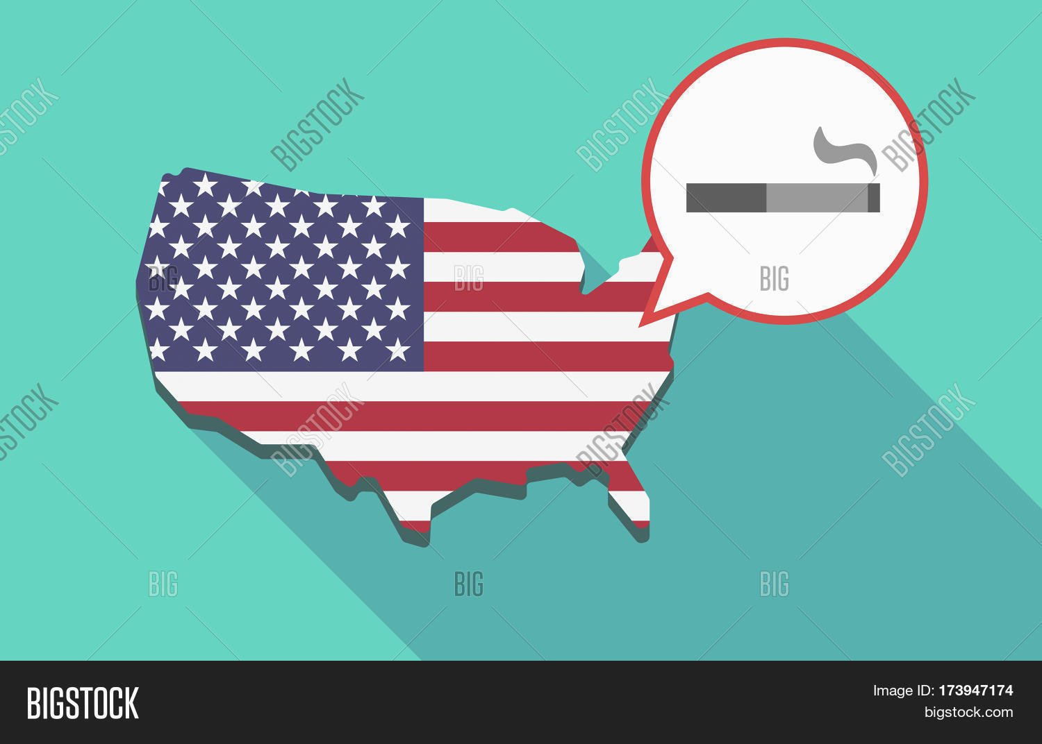 Usa Map Cigarette Vector & Photo (Free Trial) | Bigstock