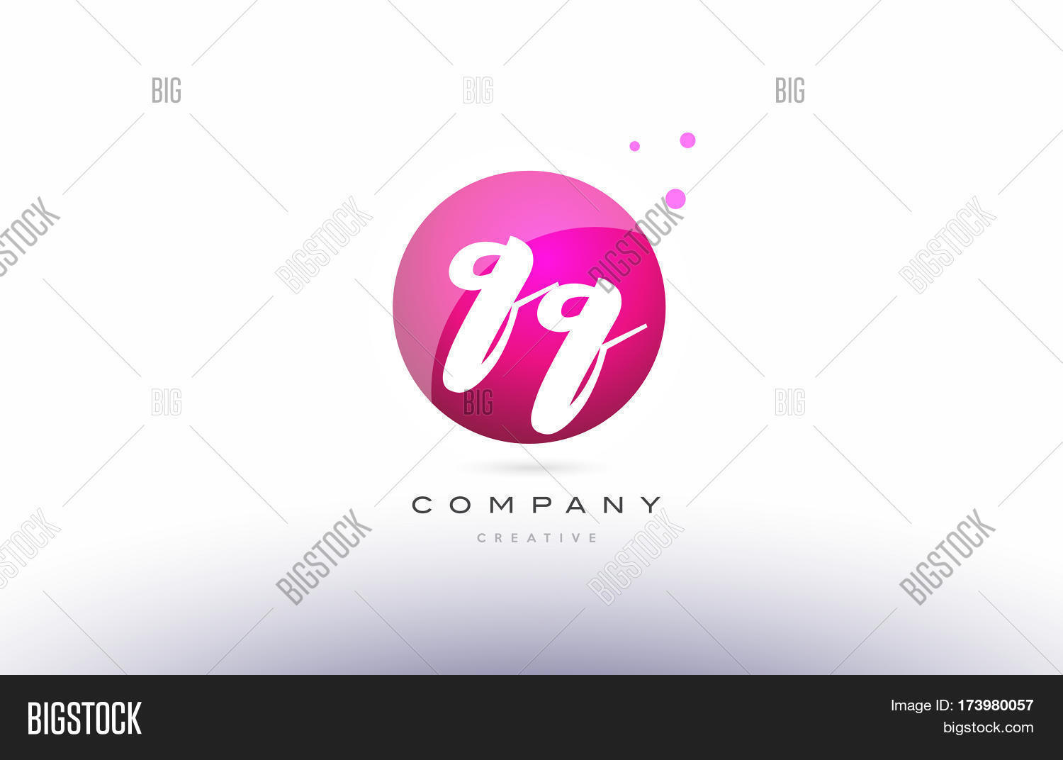 Qq Q Q Sphere Pink 3D Vector & Photo (Free Trial) | Bigstock