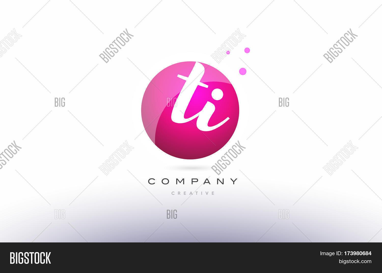 Ti T Sphere Pink 3D Vector & Photo (Free Trial) | Bigstock