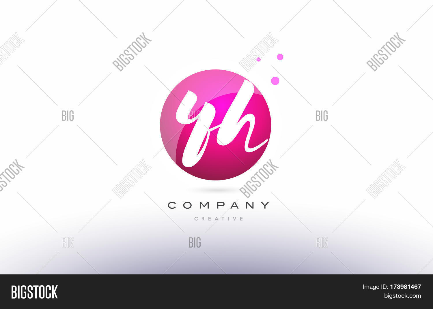 Yh Y H Sphere Pink 3D Vector & Photo (Free Trial) | Bigstock