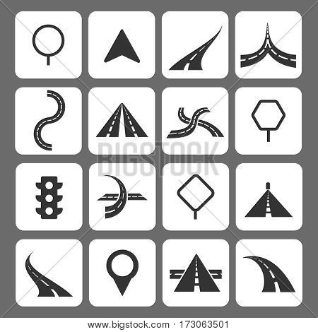 Vector y foto Road Movement Signs (prueba gratis) | Bigstock