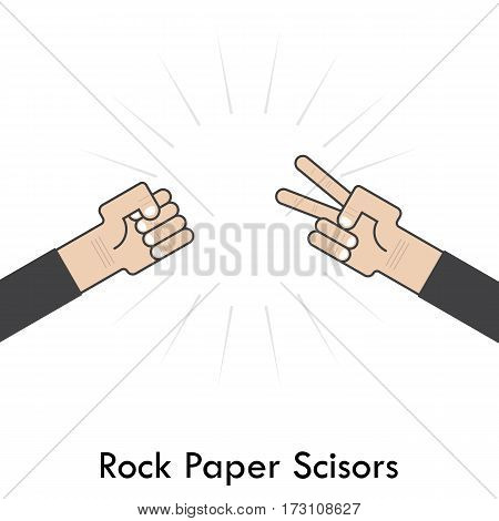 Rock Paper Scisors Vector & Photo (Free Trial) | Bigstock