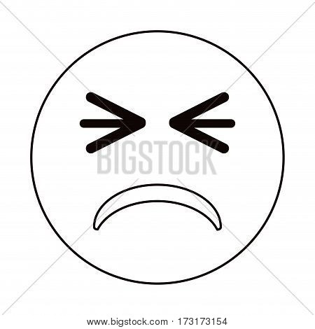 Unhappy Face Emoticon Vector & Photo (Free Trial) | Bigstock