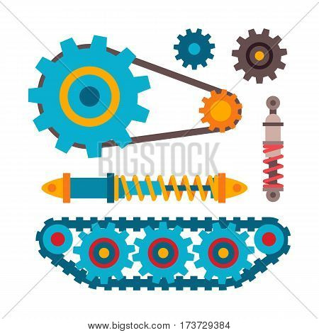 Machine Parts Vector & Photo (Free Trial) | Bigstock
