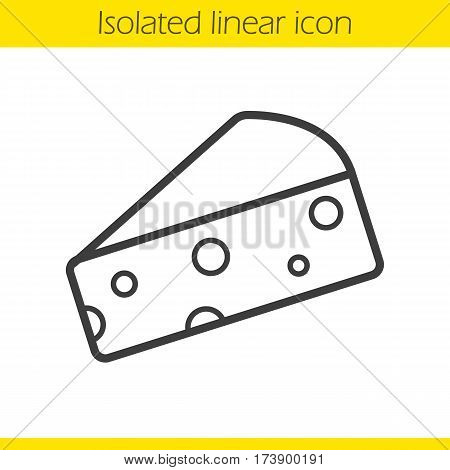 Cheese Slice Linear Vector & Photo (Free Trial) | Bigstock