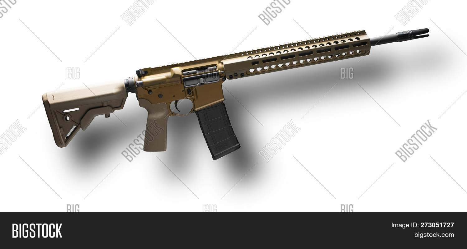 Ar-15 Tan Stock Pistol Image & Photo (Free Trial) | Bigstock