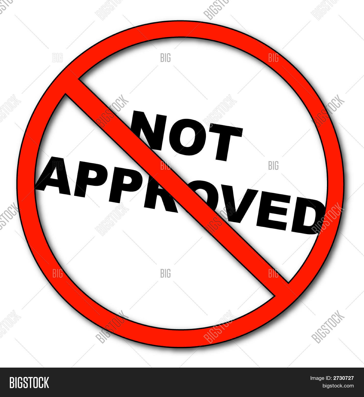 No Symbol Not Approved Image & Photo (Free Trial) | Bigstock