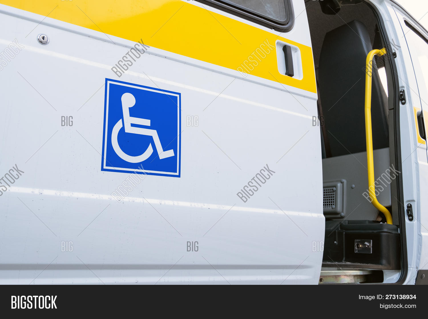 White Bus Blue Sign Image & Photo (Free Trial) | Bigstock