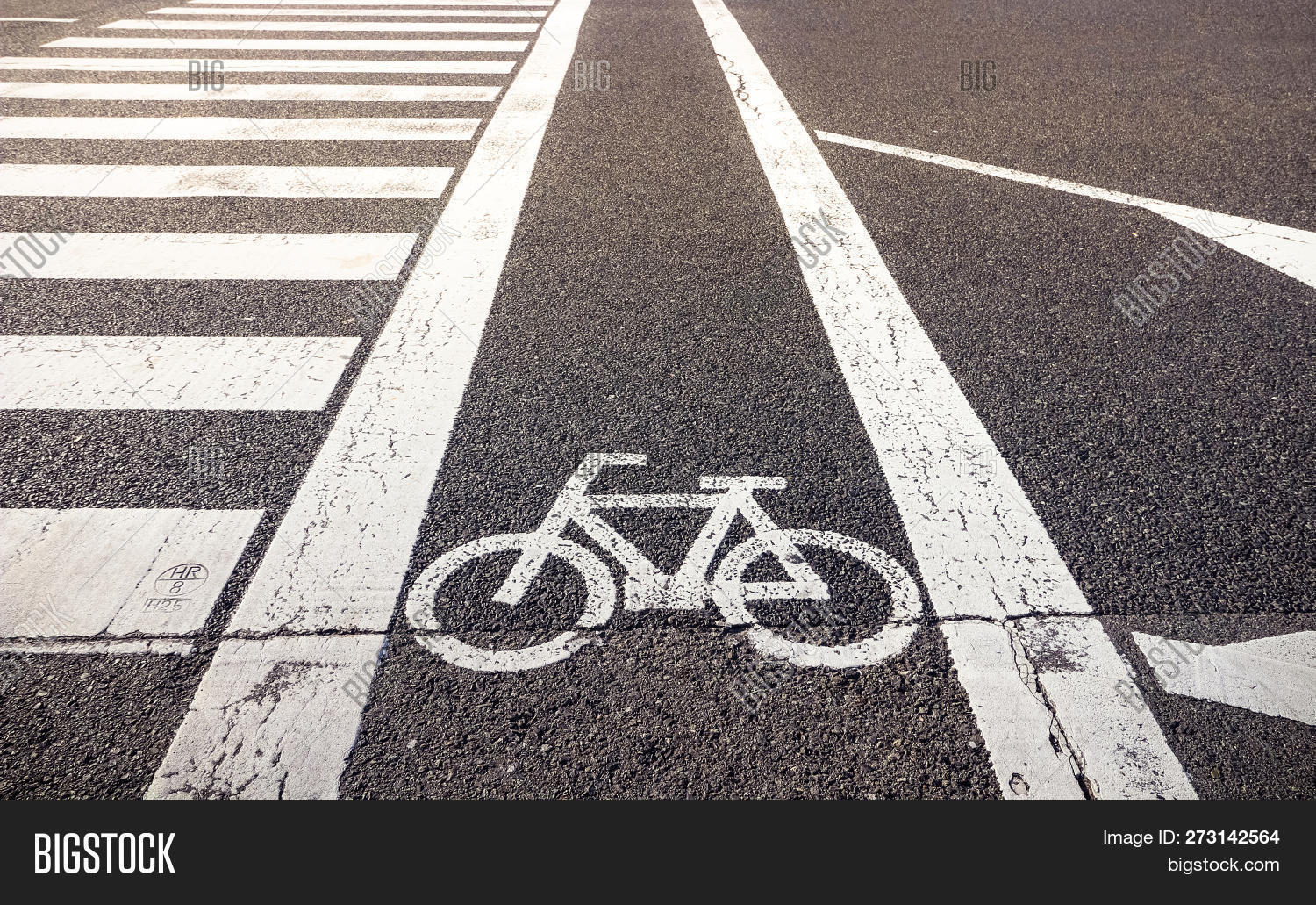 Bike Lane Symbol Image & Photo (Free Trial) | Bigstock