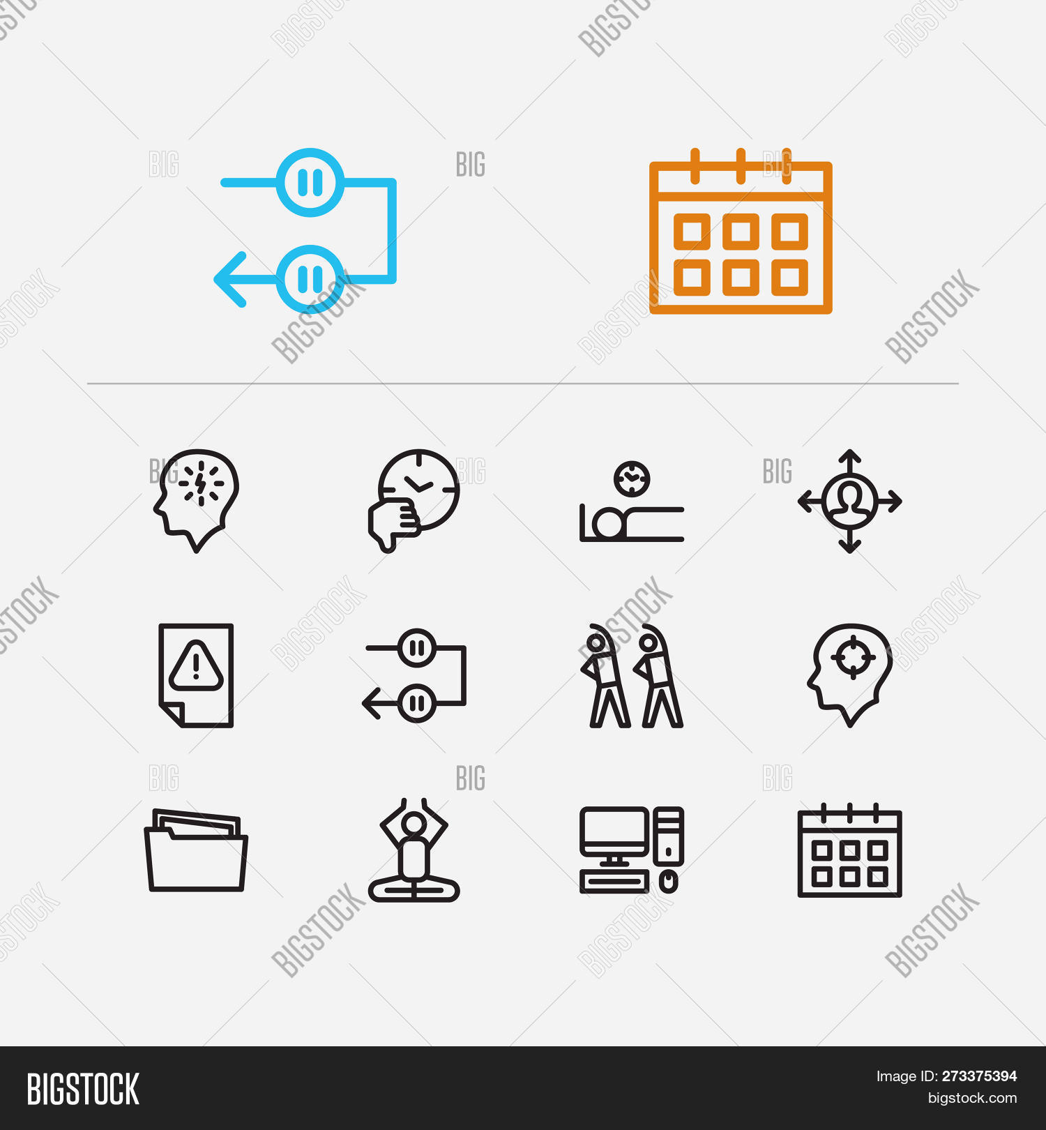 Multitasking Icons Set Image & Photo (Free Trial) | Bigstock