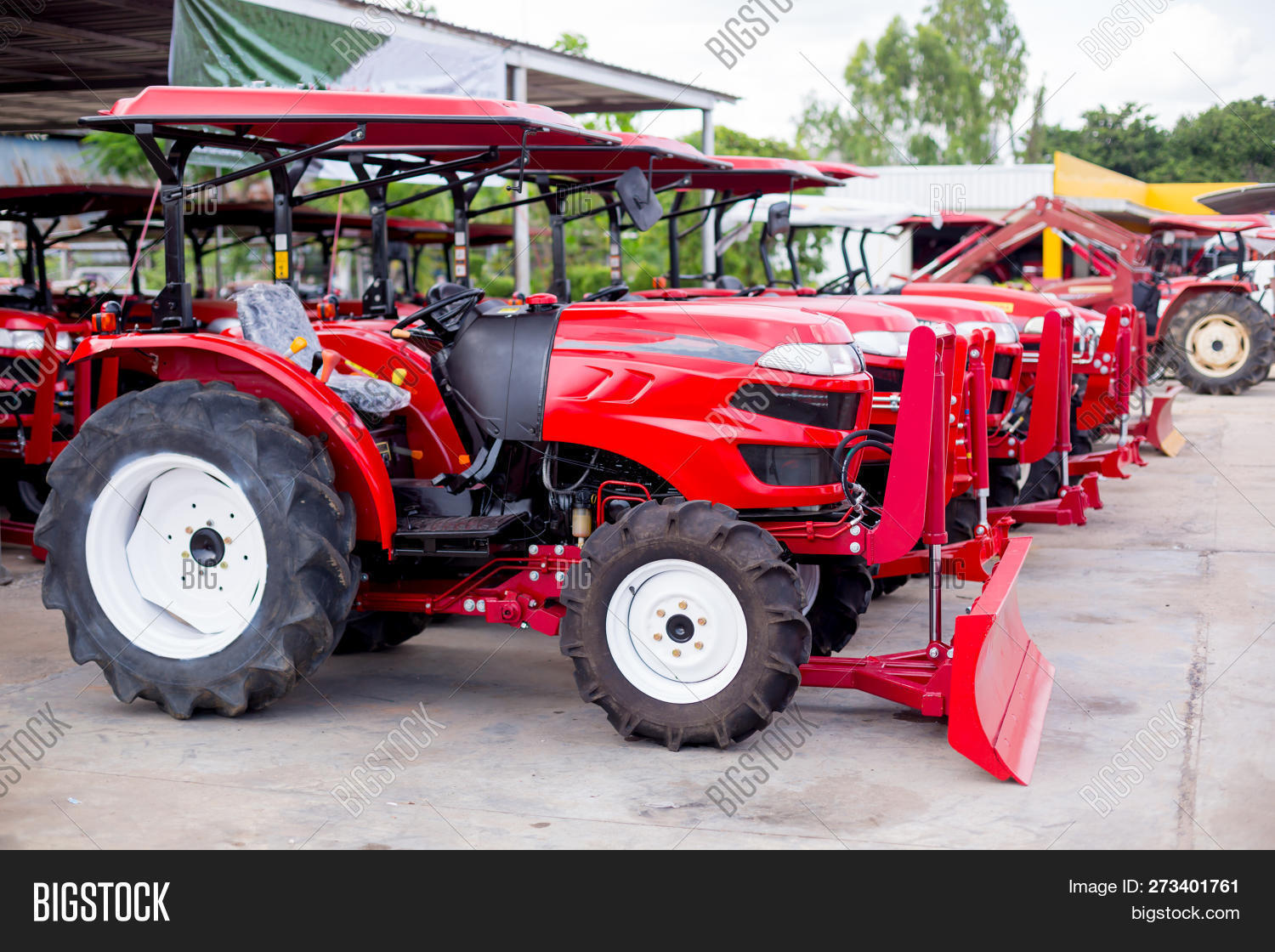 Modern Red Tractor Image & Photo (Free Trial) | Bigstock