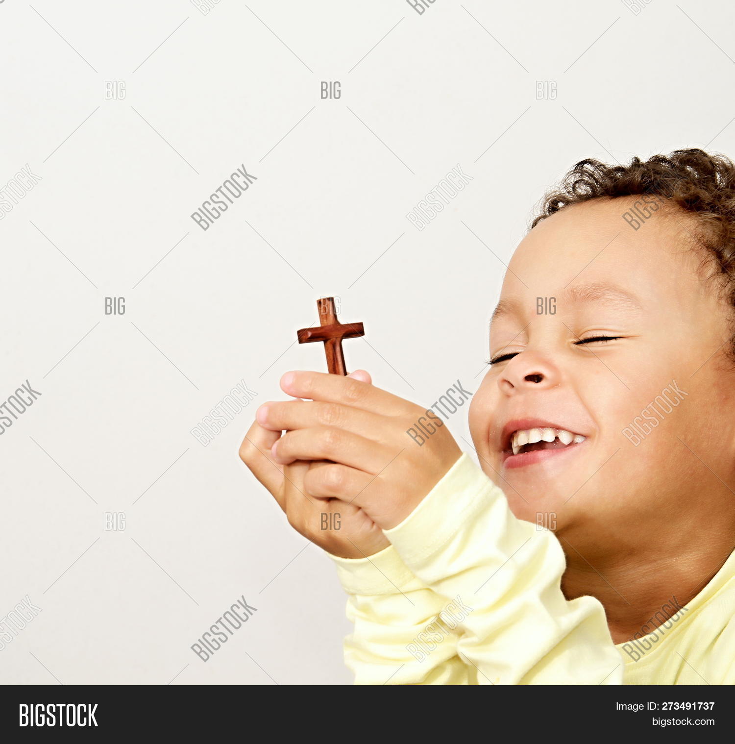 Little Boy Cross Image & Photo (Free Trial) | Bigstock