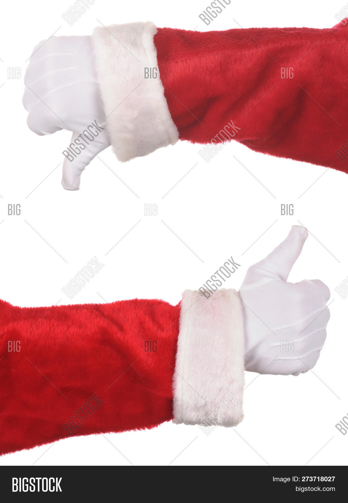 Two Santa Claus Hands Image & Photo (Free Trial) | Bigstock