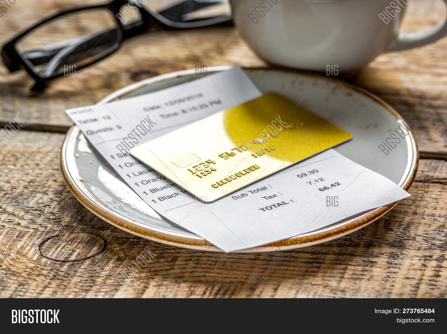 Coffee Receipt Bill Image & Photo (Free Trial) | Bigstock