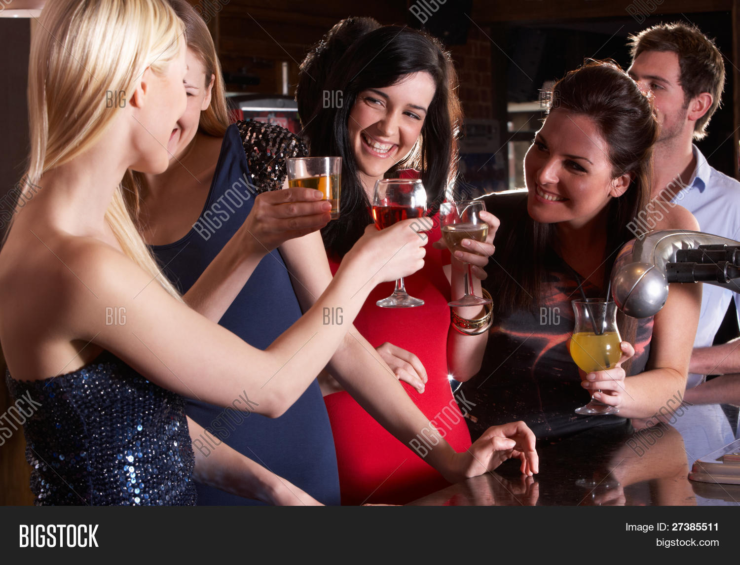 Young Women Drinking Image And Photo Free Trial Bigstock
