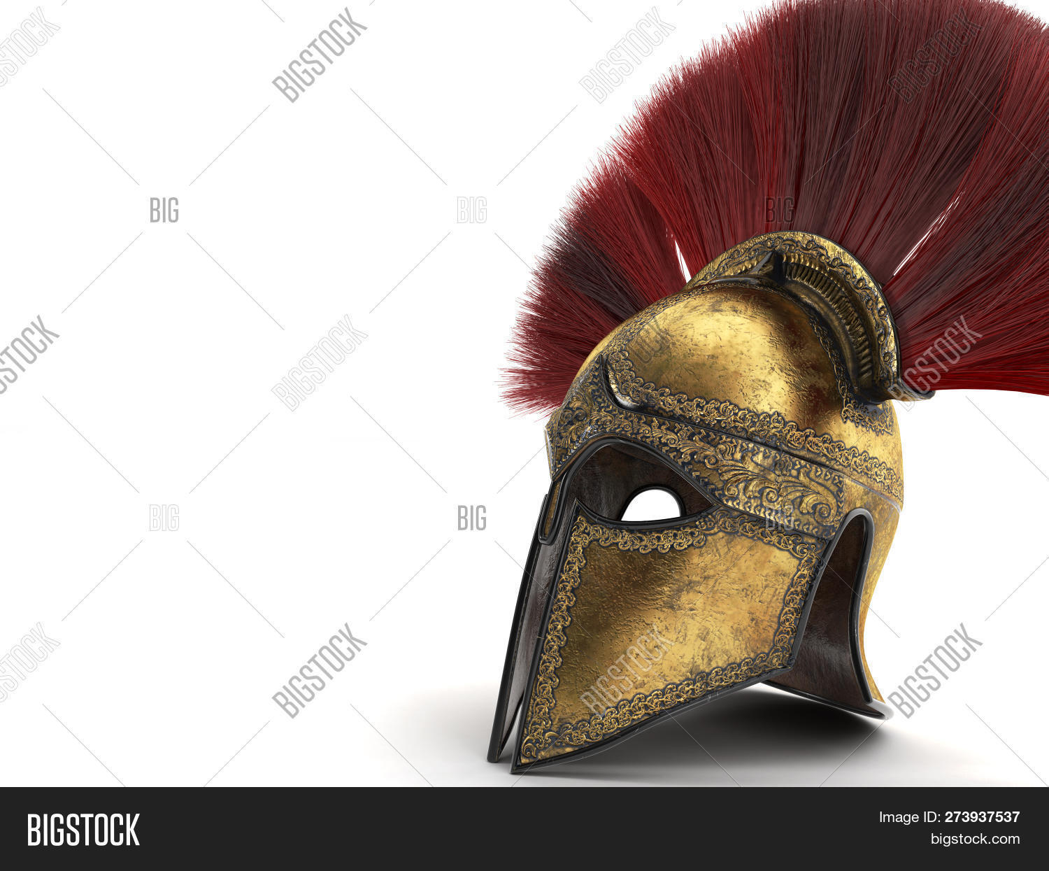 Spartan Helmet Red Image & Photo (Free Trial) | Bigstock