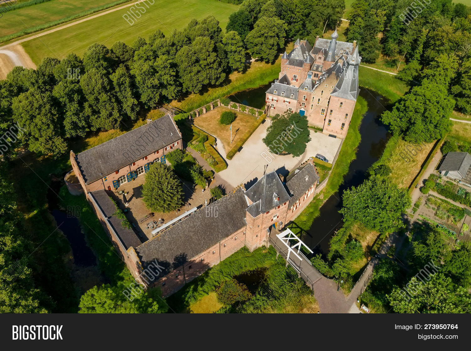 Aerial View Doorwerth Image & Photo (Free Trial) | Bigstock