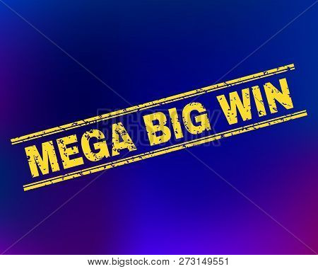 Grunge Mega Big Win Vector & Photo (Free Trial) | Bigstock
