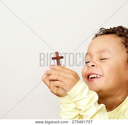 Little Boy Cross Image & Photo (Free Trial) | Bigstock
