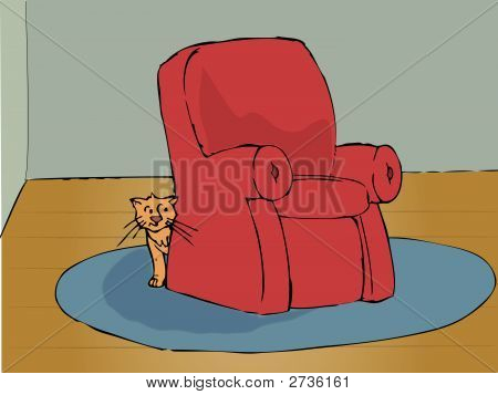 Cat Peaking Behind Vector & Photo (Free Trial) | Bigstock