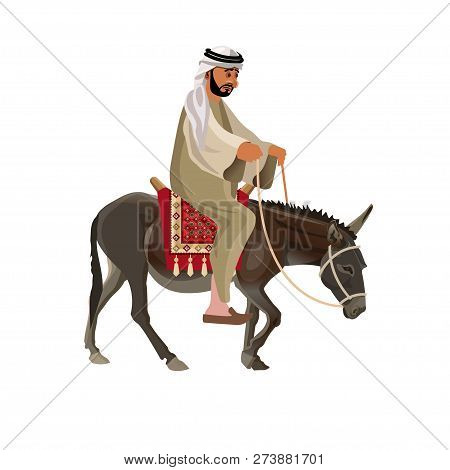 Arab Man Riding His Vector & Photo (Free Trial) | Bigstock