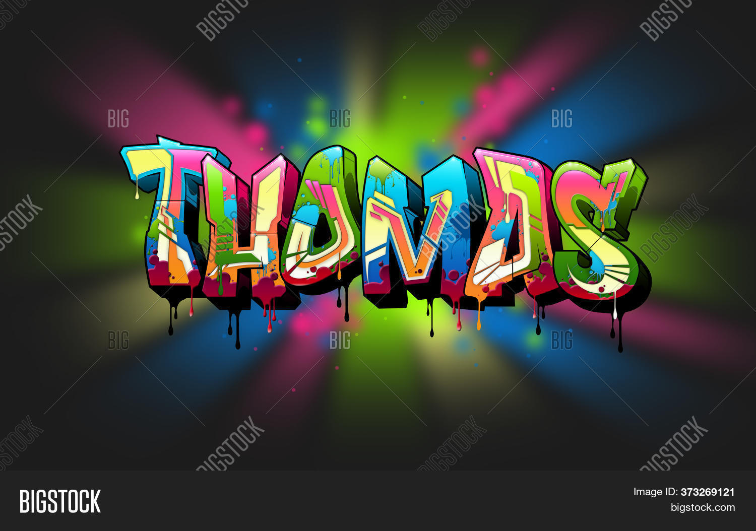 Thomas. Cool Graffiti Image & Photo (Free Trial) | Bigstock