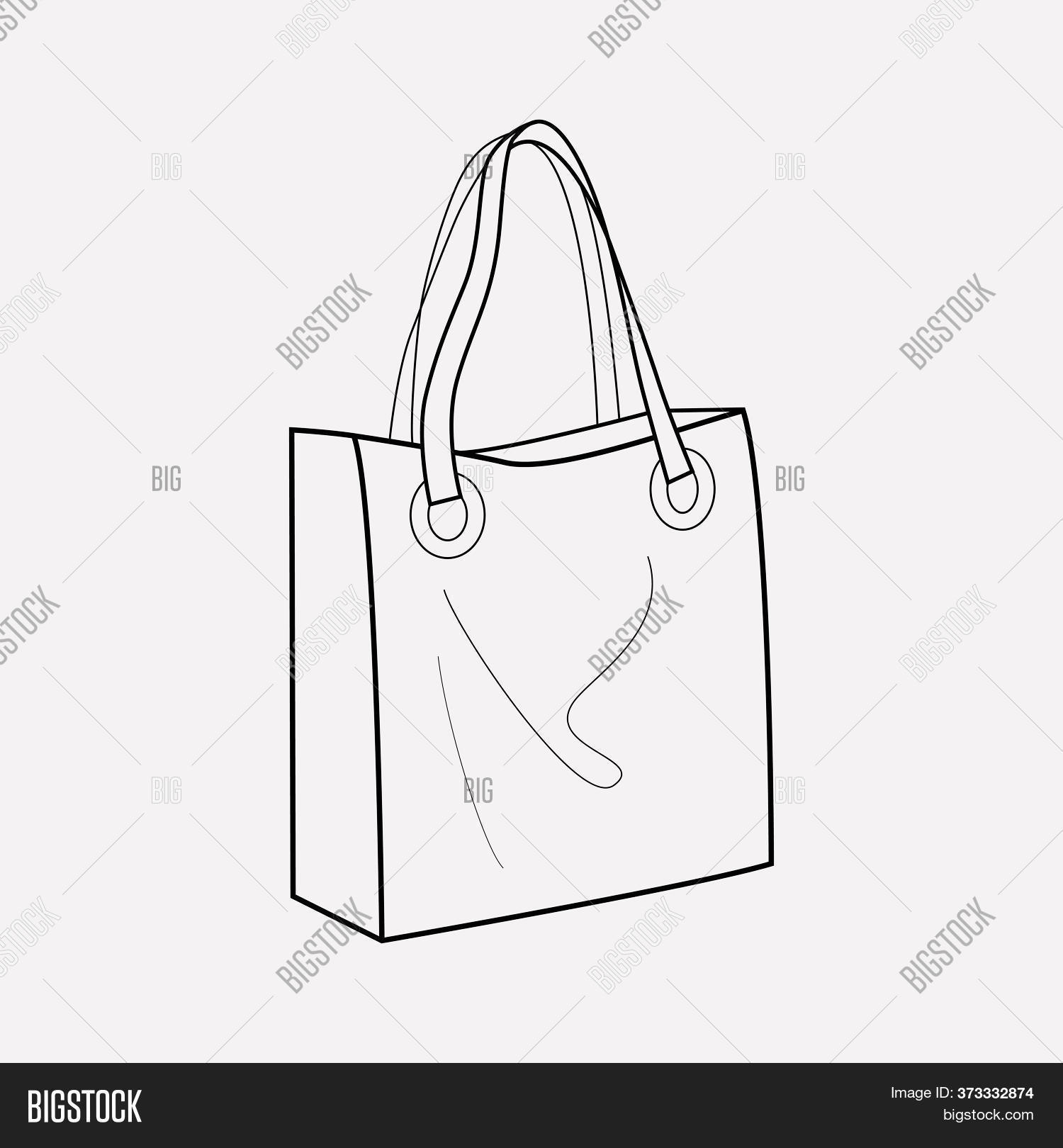 Tote Icon Line Element Image & Photo (Free Trial) | Bigstock