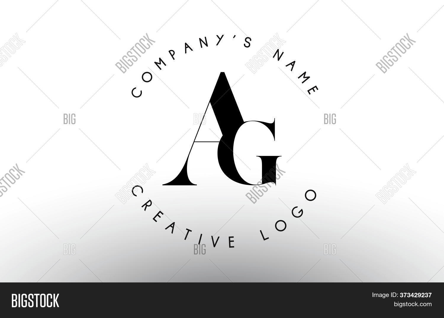 Letters Ag G Logo Vector & Photo (Free Trial) | Bigstock