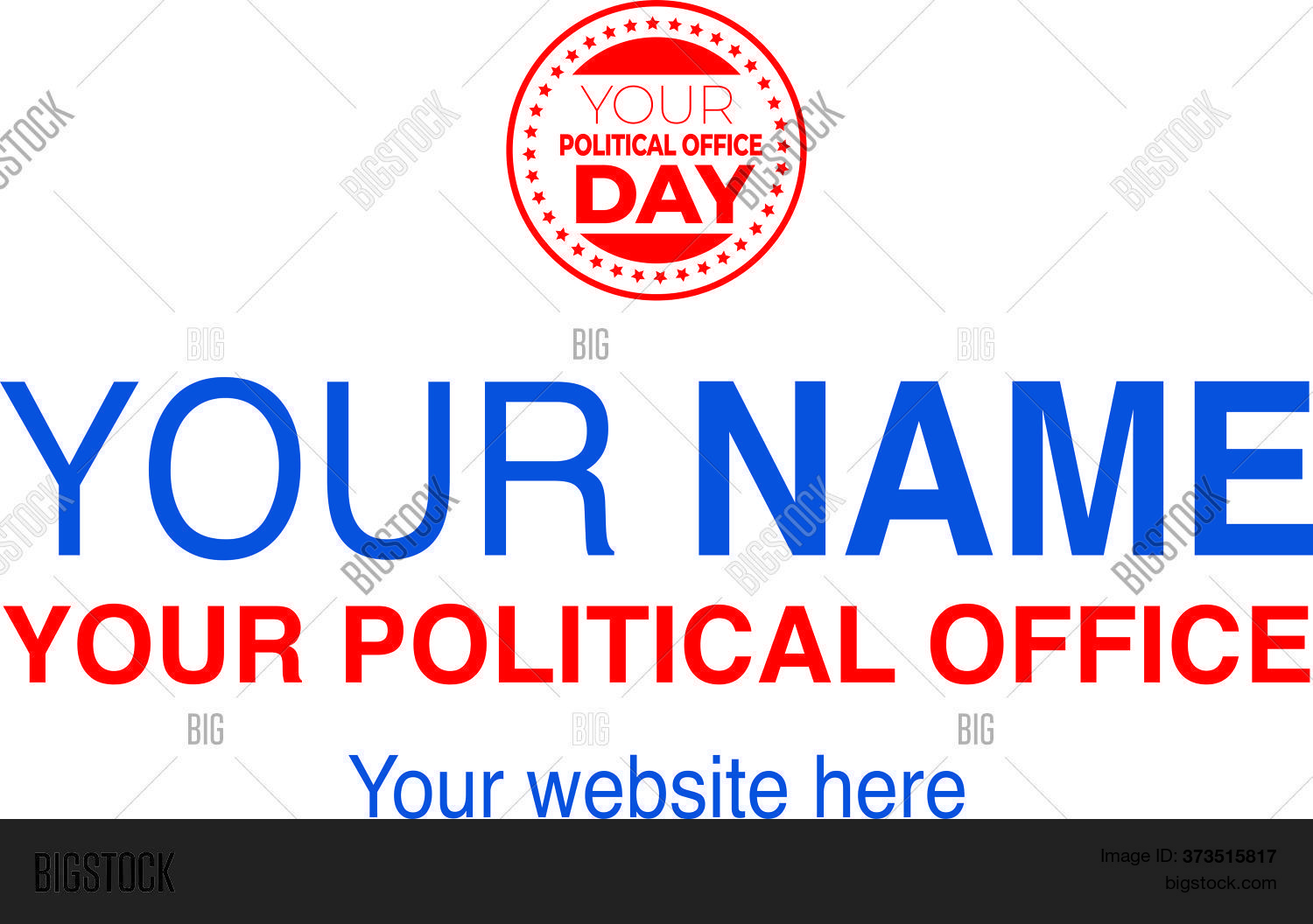 Custom Vote Sign Vector & Photo (Free Trial) | Bigstock